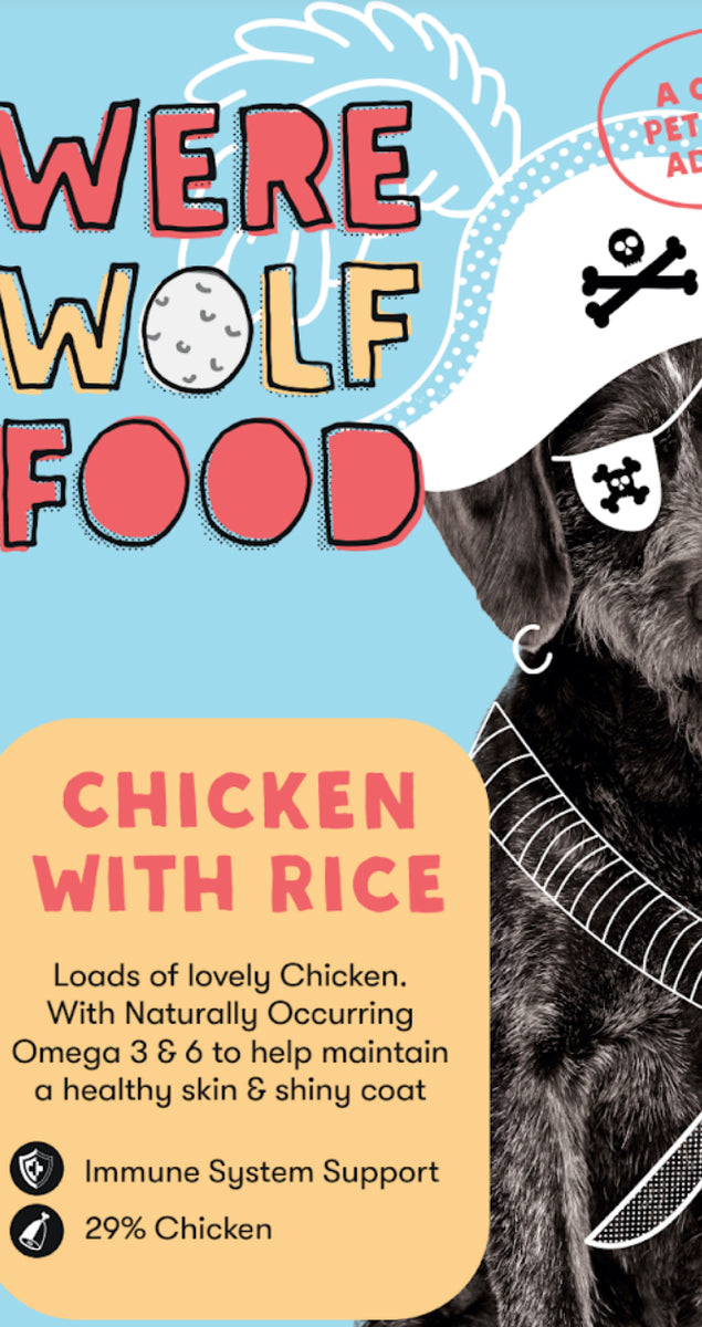 15kg Chicken with rice- adult – Were Wolf Food