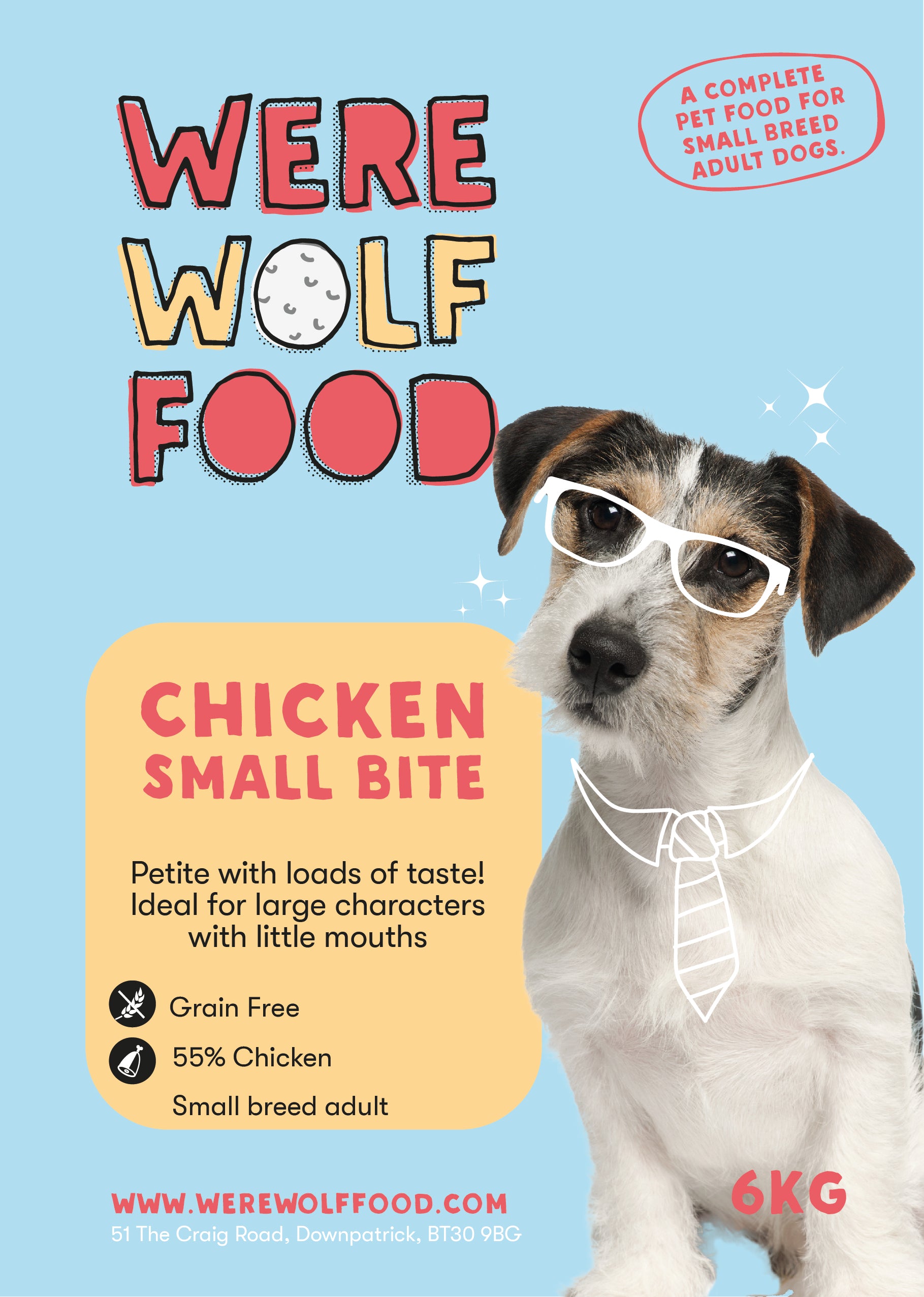 6 kg - Chicken Small bite-[Grain free] Adult – Were Wolf Food