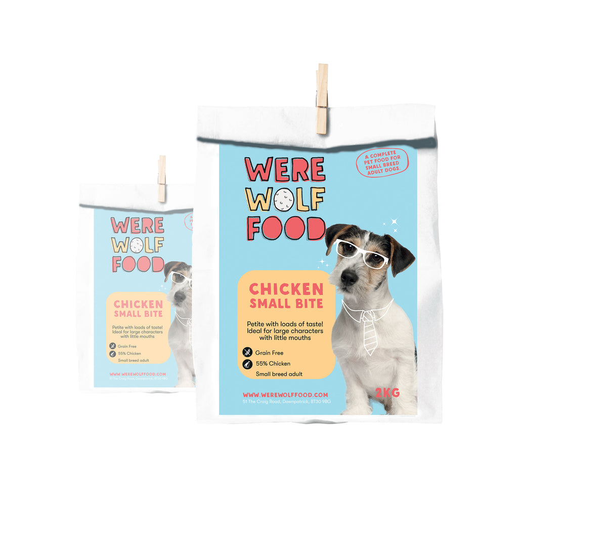 2kg Chicken Small bite [grain free] adult – Were Wolf Food